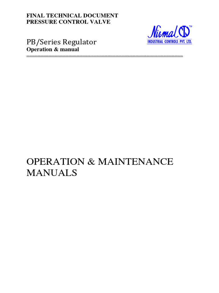 BPRV | PDF | Valve | Pipe (Fluid Conveyance)