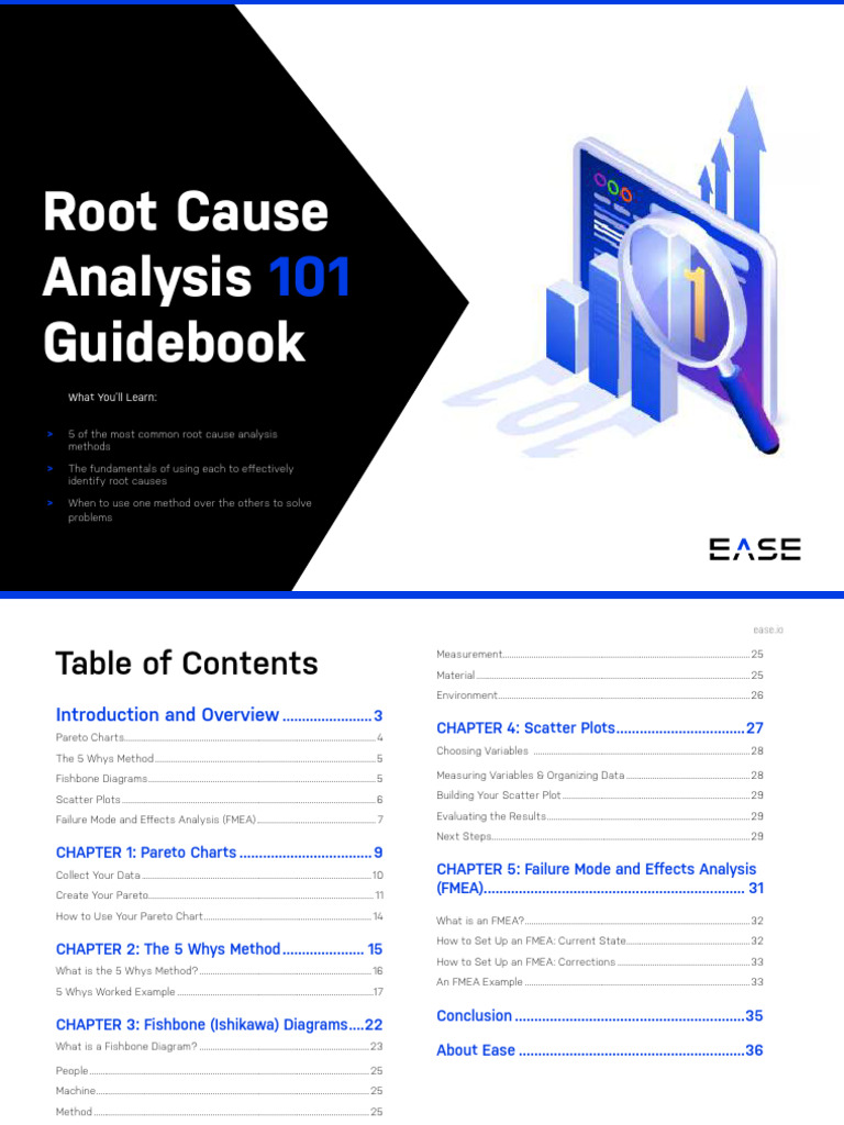 Root Cause Analysis Guide Book | PDF | Scatter Plot | Chart