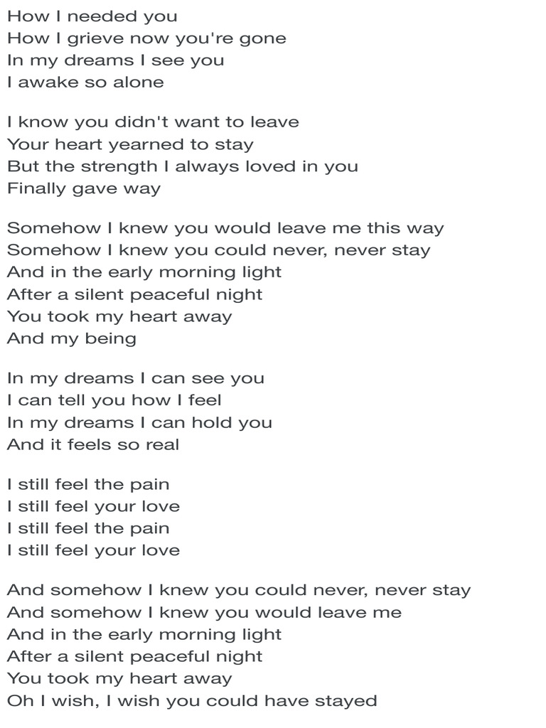 One Last Goodbye - Google'Da Ara | PDF