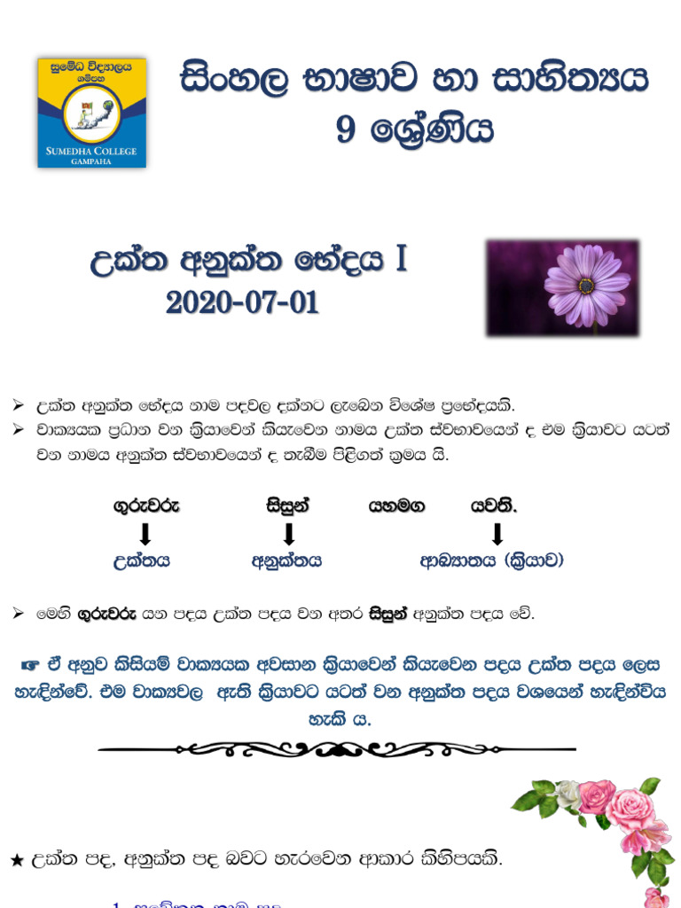 Grade 9 Sinhala Study Pack | PDF | Career & Growth | Wellness