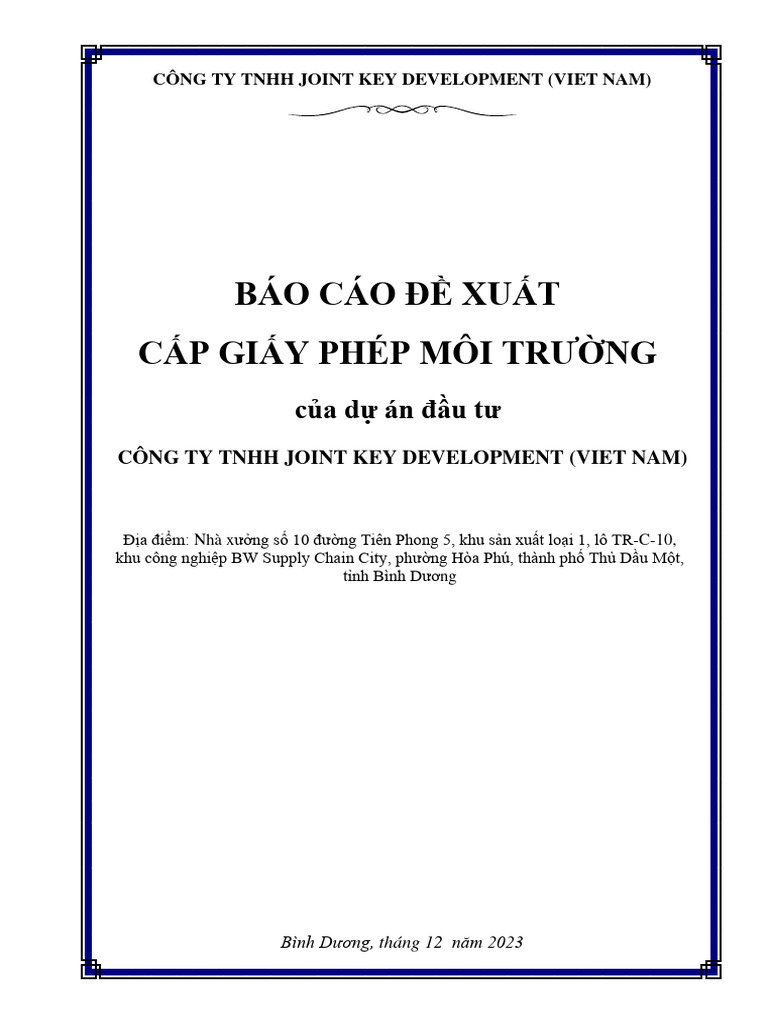 BCĐX Cong Ty Joint Key | PDF