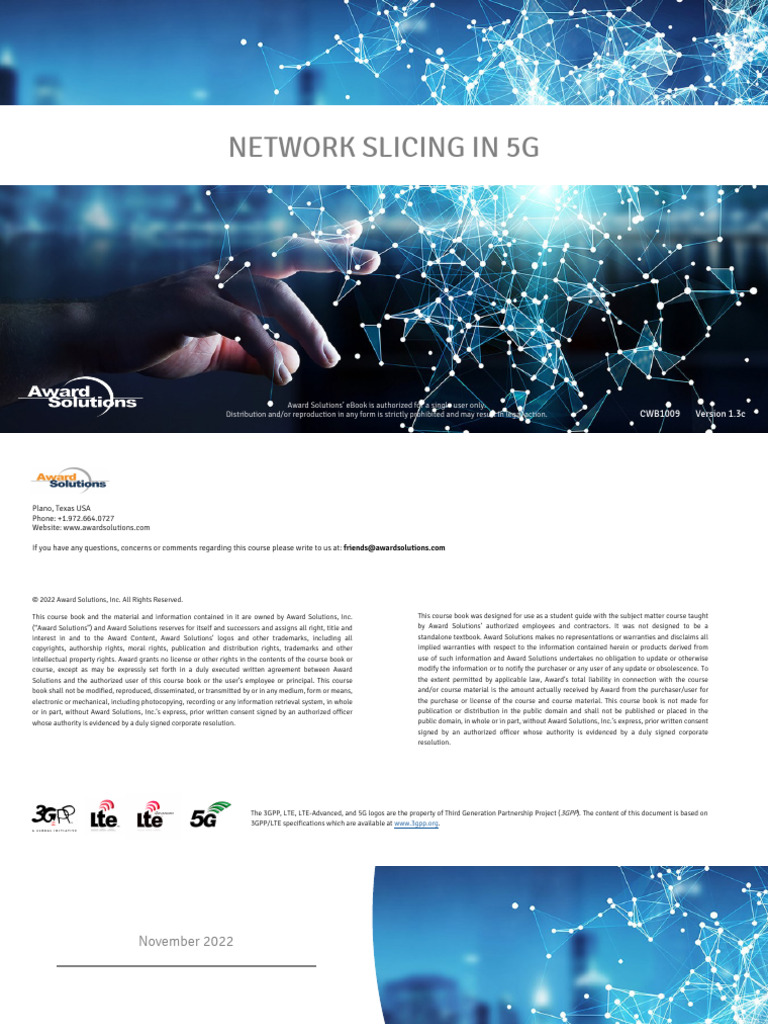CWB1009 Network Slicing v1.3c HR TR | PDF | Computer Network | Computer Engineering