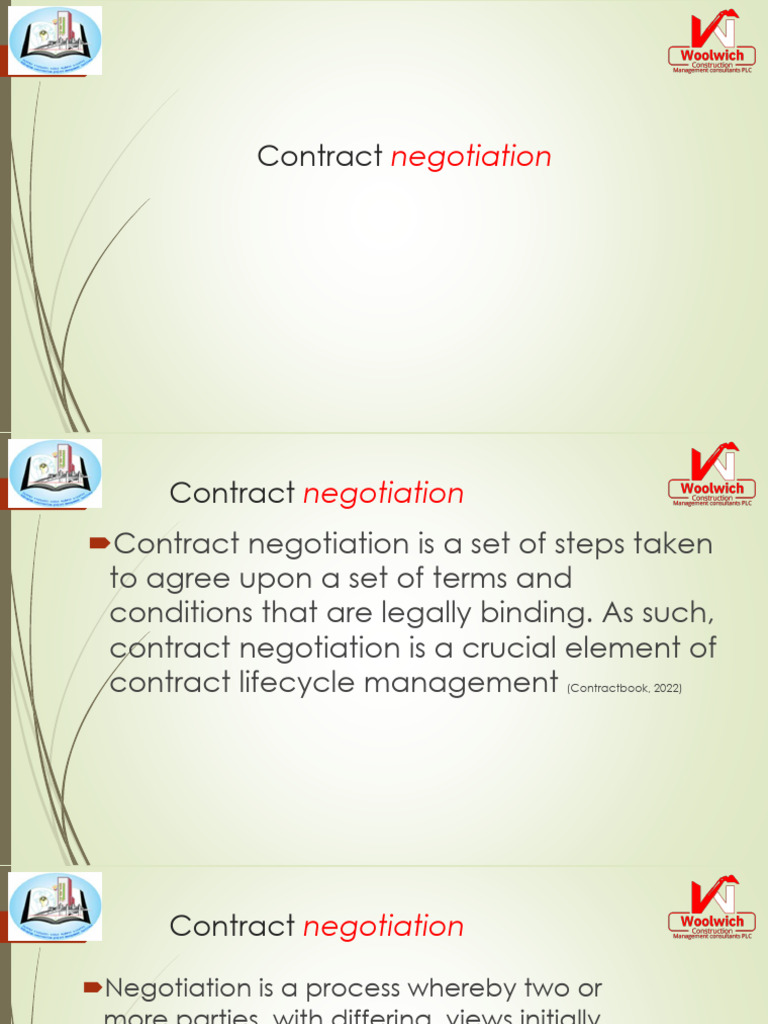 7 Contract Negotiation | PDF