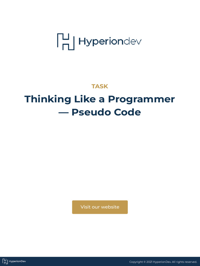 Ds T01 Pseudo Code Pdf Programming Computer Program 6538