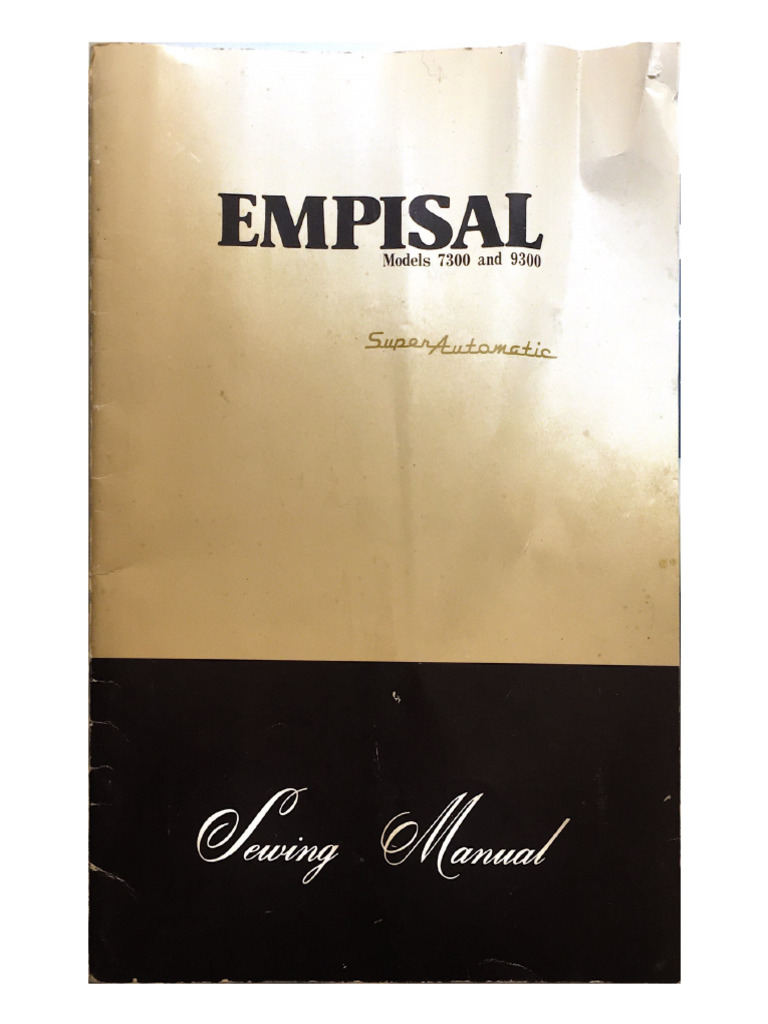 Empisal 7300/9300 Sewing Machine Instruction Manual | PDF