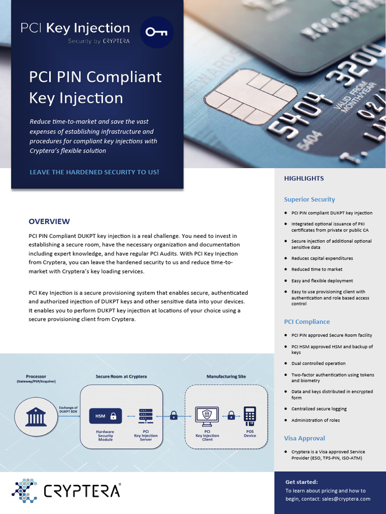 One Pager - PCI Key Injection - VS01 | PDF | Information Technology ...