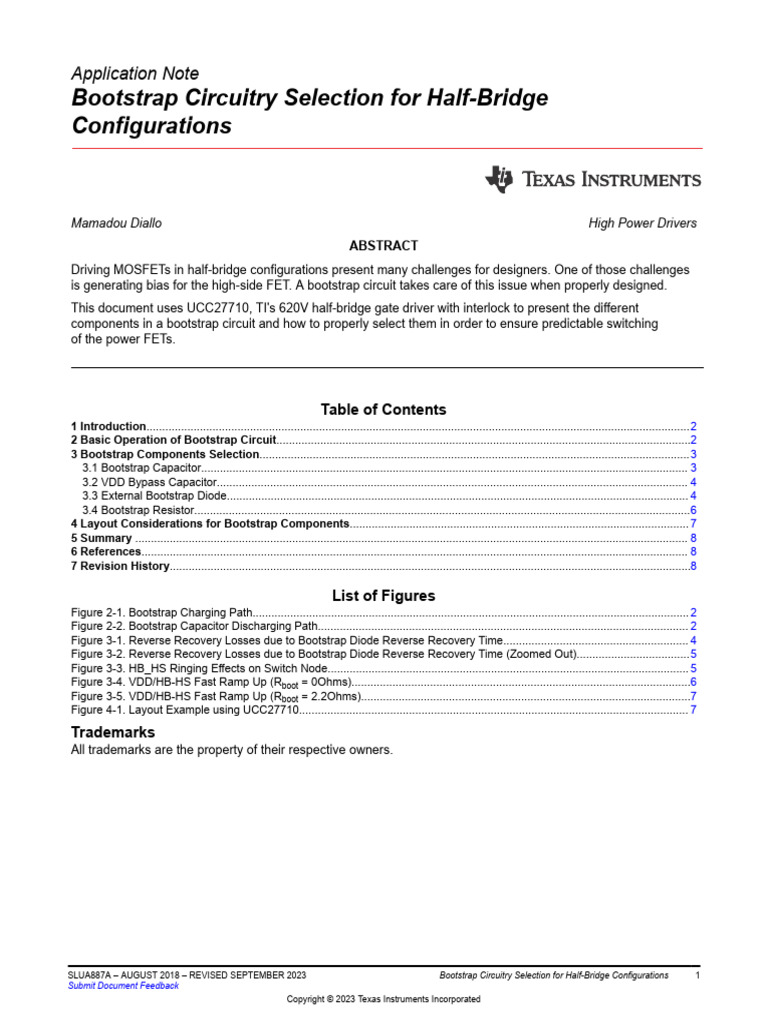 Bootstrap Circuitry Selection For Half-Bridge Configurations | PDF ...