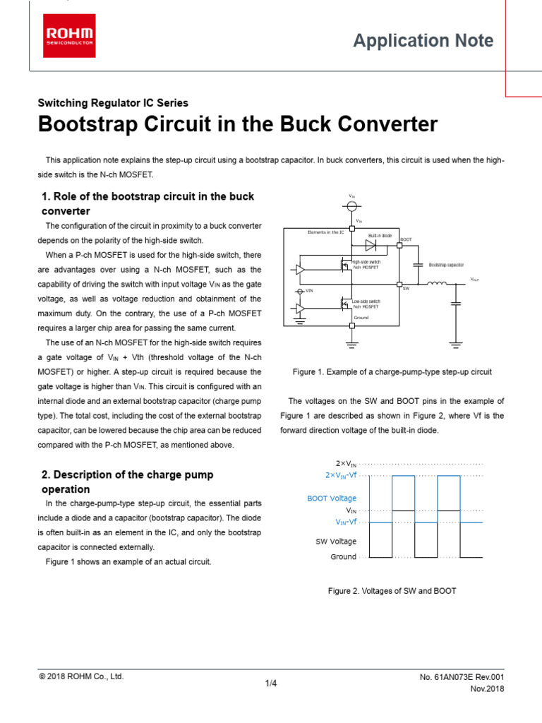 Bootstrap Circuit for Buck Converters | PDF | Capacitor | Mosfet