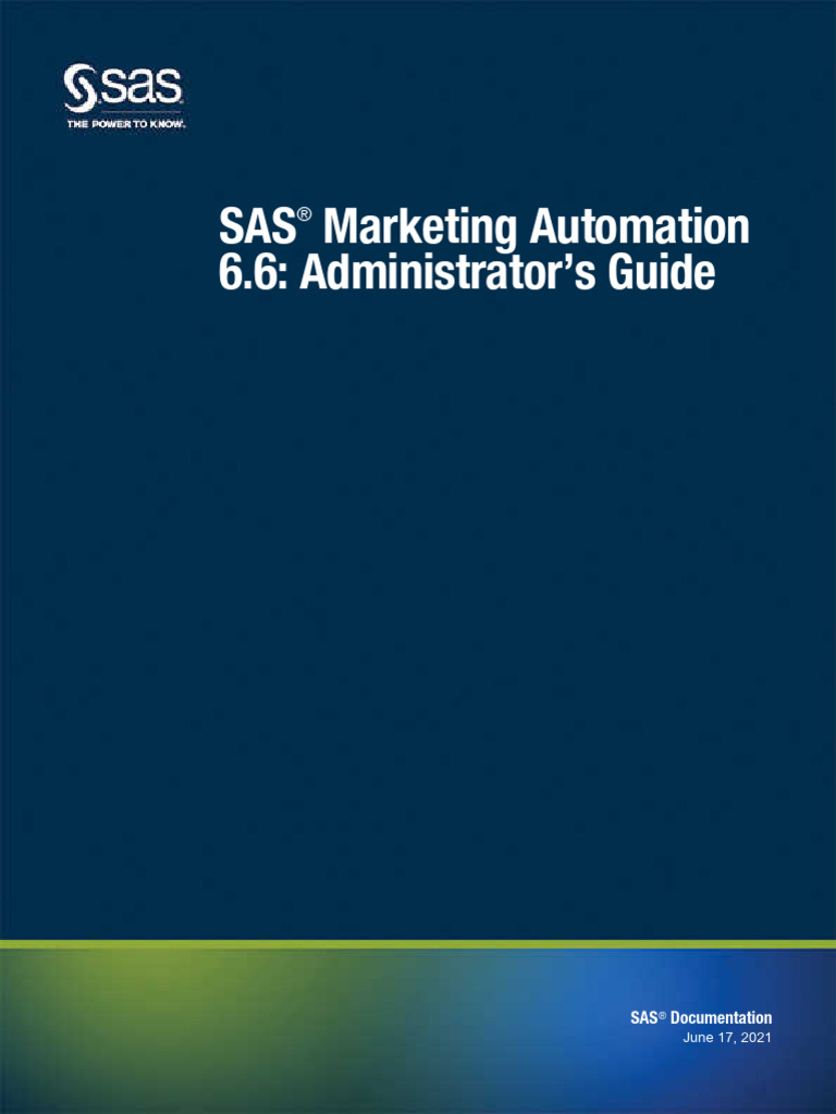 SAS MA 6.6 Admin's Guide | PDF | Sas (Software) | Server (Computing)