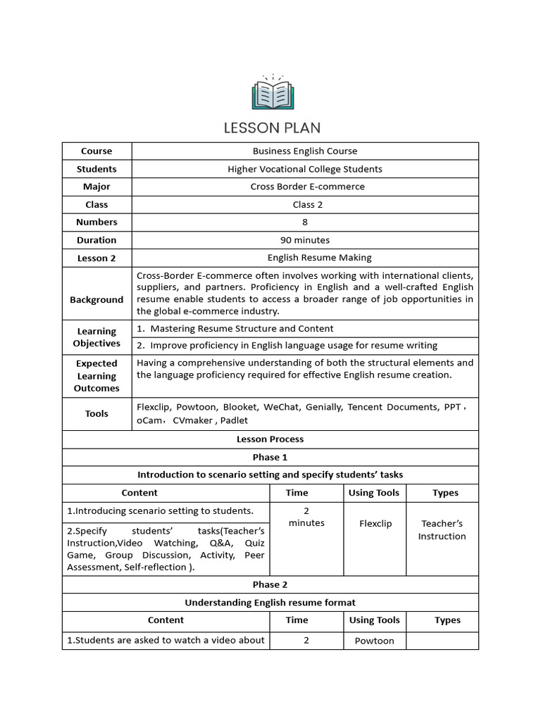 Lesson Plan 2 | PDF | Lesson Plan | Education Theory