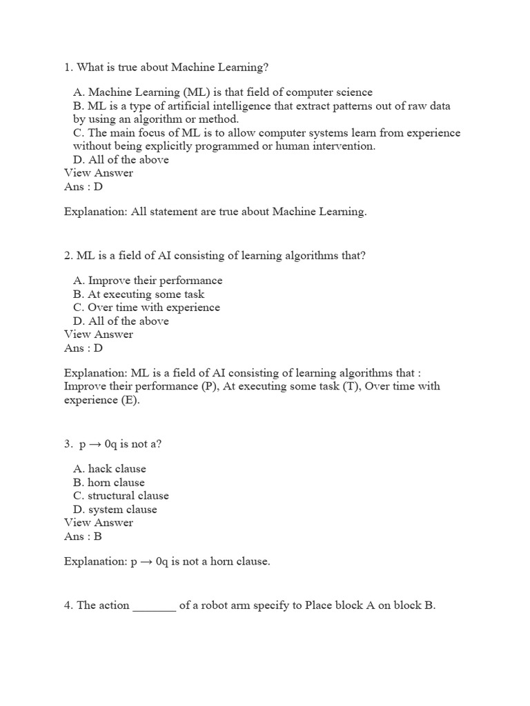 MLT MCQ | PDF | Principal Component Analysis | Machine Learning