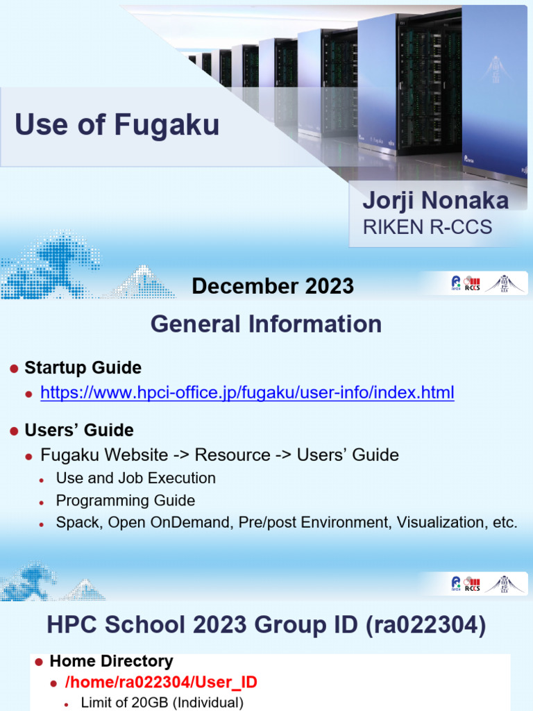 Use of Fugaku | PDF | Computer Programming | Utility Software