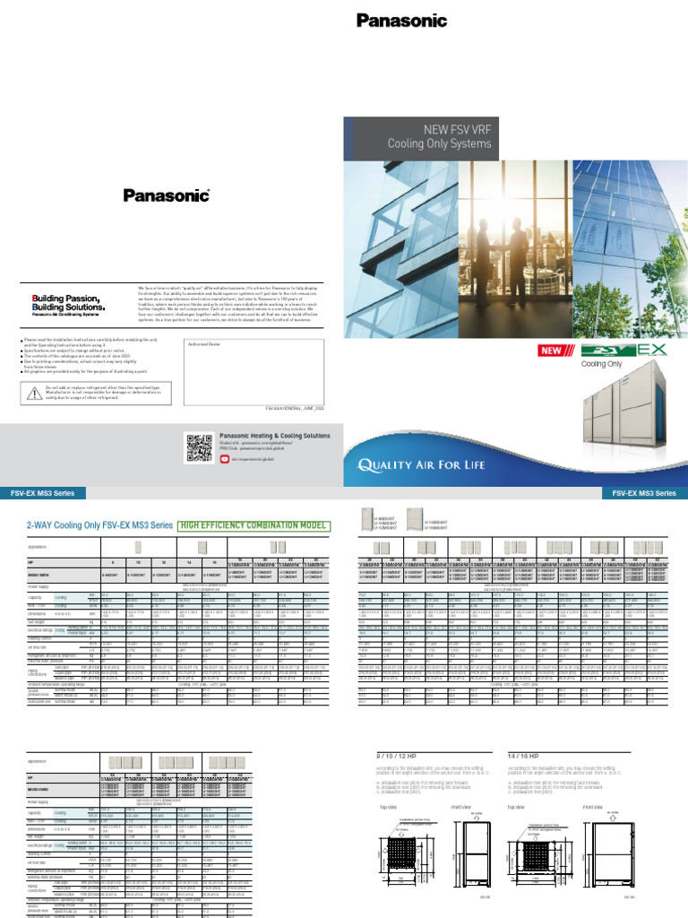 New Cooling Only VRF Spec Cat Final | PDF | Pressure | Energy Technology