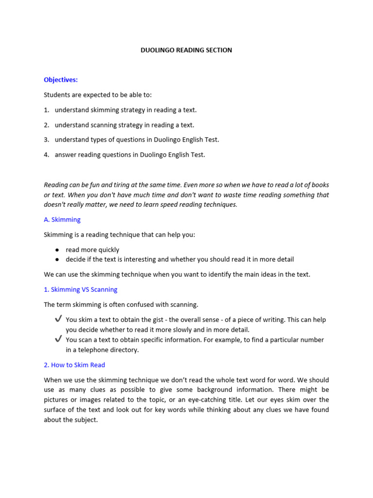 Duolingo Reading Section - Modul | PDF | Phobia | Polar Bear