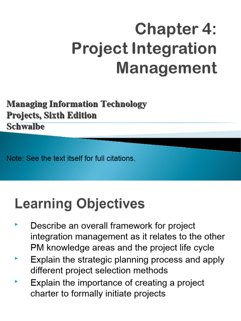 Chapter4 SPM Project Integration Management | PDF | Net Present Value | Project Management
