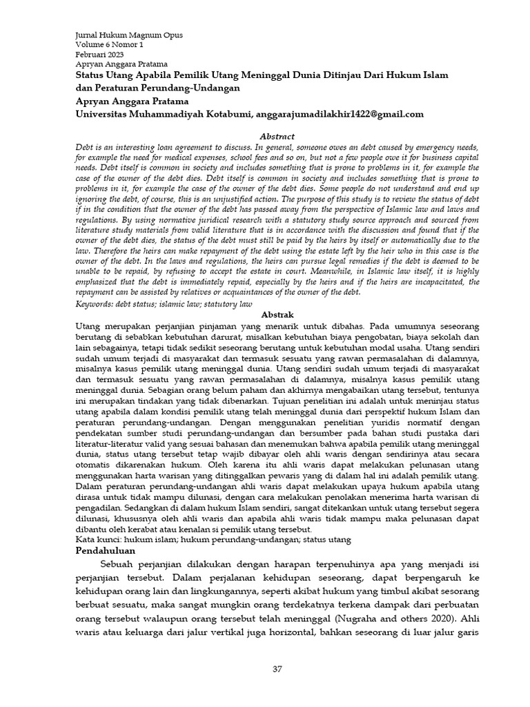 7437-Article Text-27585-1-10-20230223 | PDF | Pengelolaan Keuangan ...