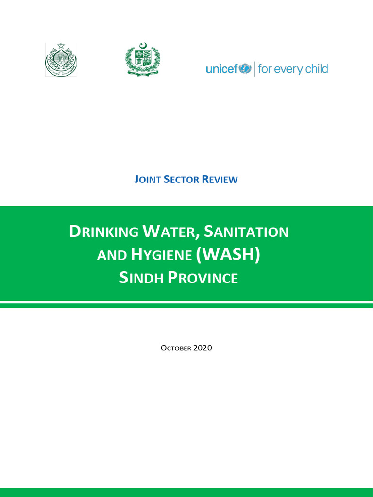 Sindh Report | PDF | Sanitation | Wash