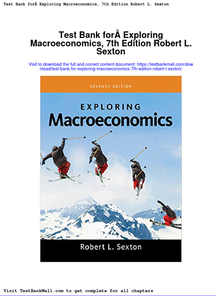 Full Download Test Bank For Exploring Macroeconomics 7th Edition Robert ...