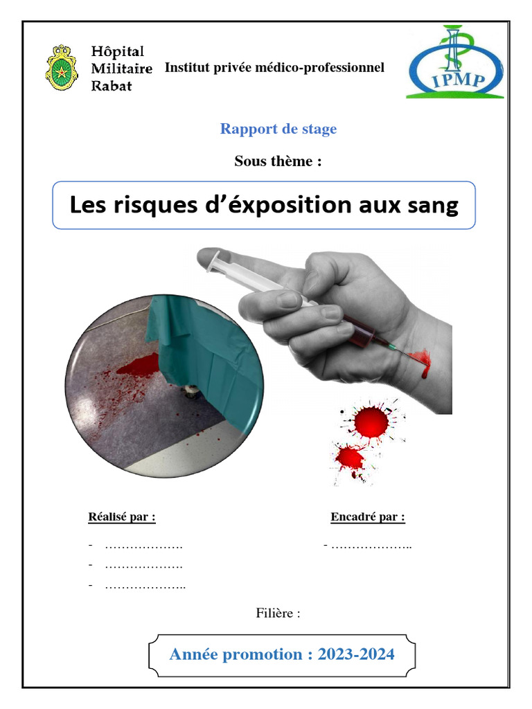 Risques d'Exposition au Sang en Milieu Médical | PDF | Risque | Allaitement