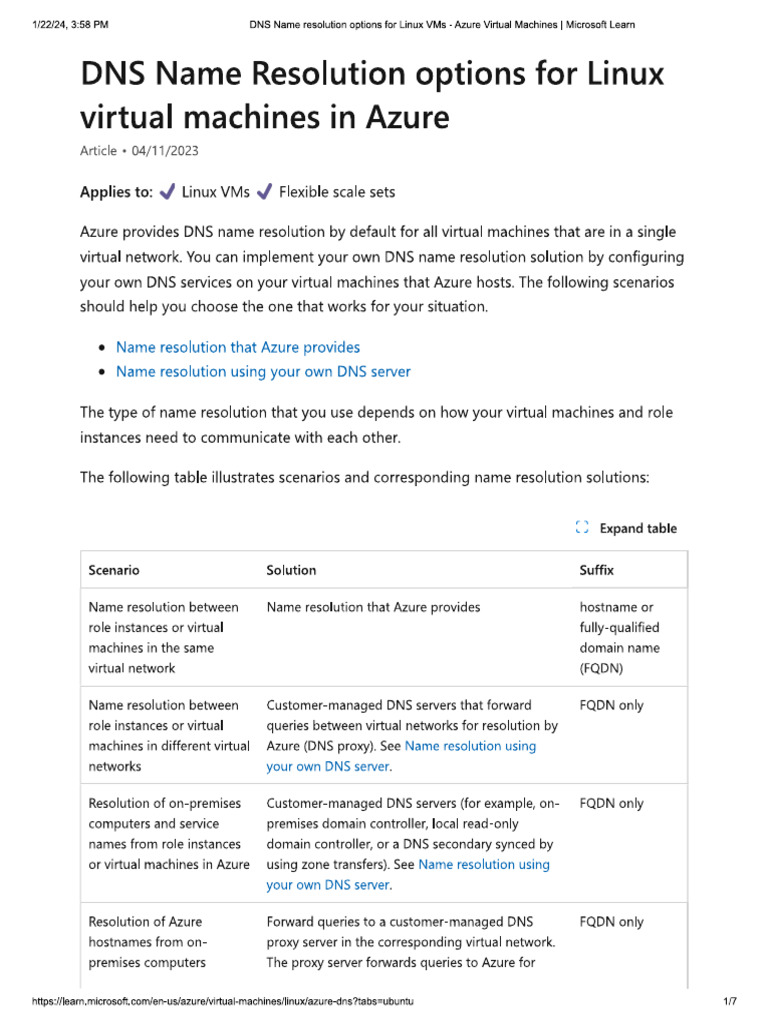 DNS Name Resolution | PDF