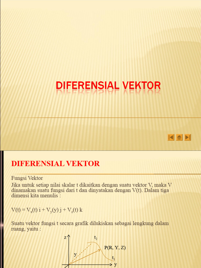 Differensial Dan Integral Vektor | PDF