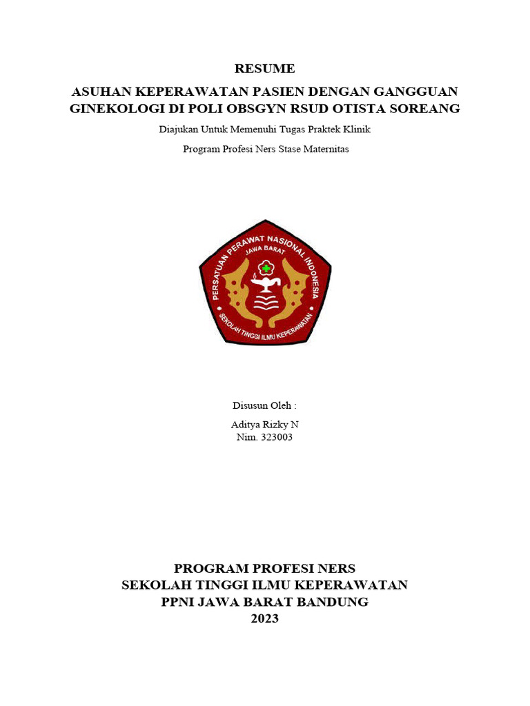 Resum Poli Ginek Adit | PDF | Kesehatan Holistik