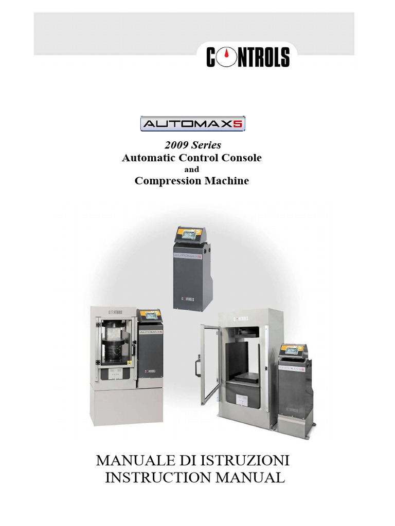 Manuale Di Istruzioni Instruction Manual: Automatic Control Console Compression Machine | PDF ...