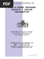 90 Shore A Polyurethane Data Sheet | PDF | Hardness | Polyurethane