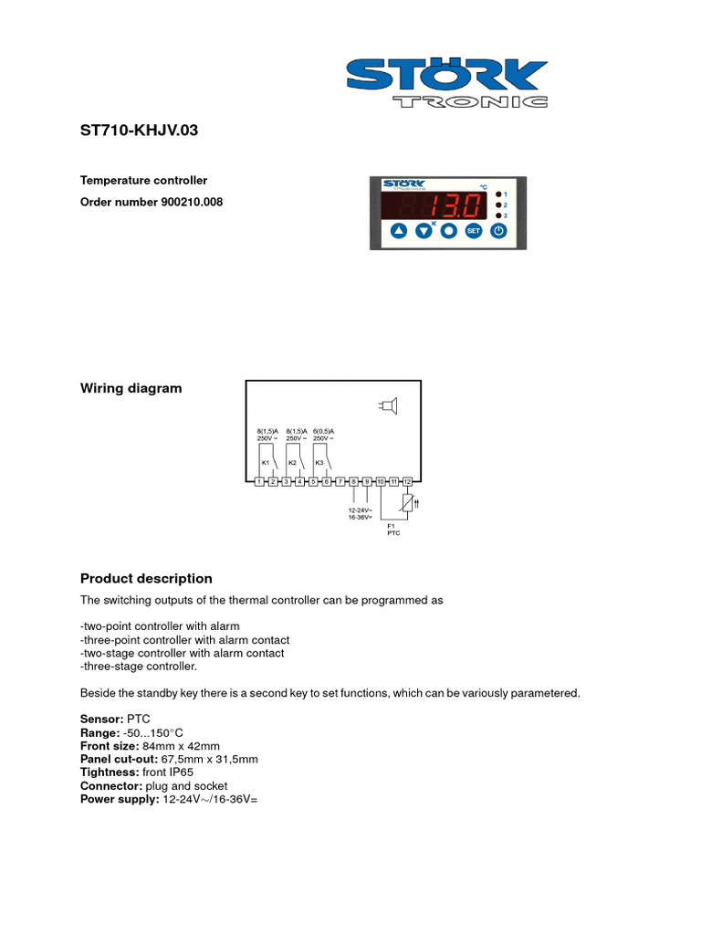 ST 710 KHJV 03 | PDF | Parameter (Computer Programming) | Relay