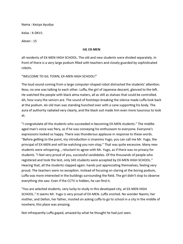 Gil Ex-Men English Keisya | PDF