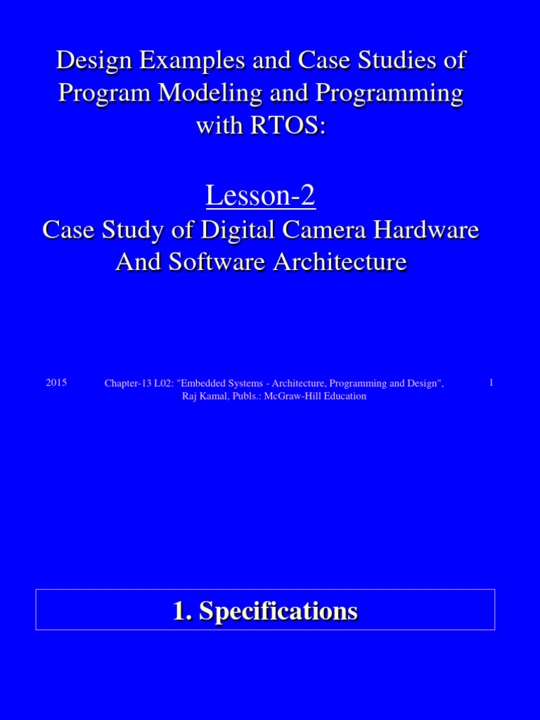 Digital Camera Hardware and Software Architecture | PDF | Embedded ...