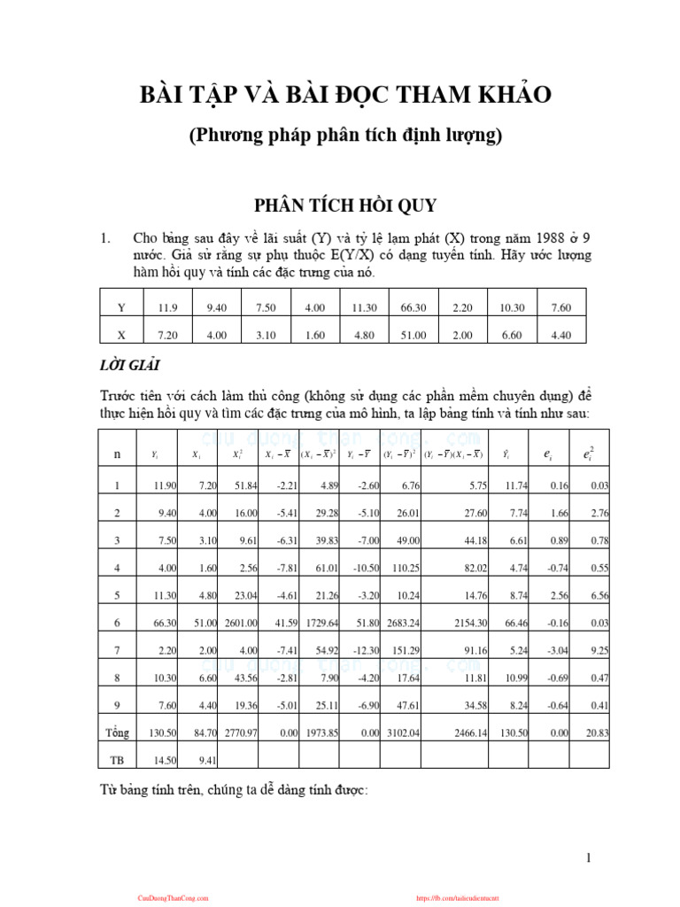 Phuong Phap Dinh Luong Trong Quan Ly Pham Canh Huy Bai Tap & Bai Doc ...