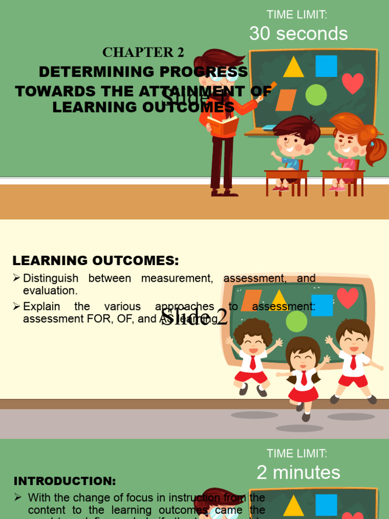 Evaluating Learning Outcomes Progress | PDF | Career & Growth | Science ...