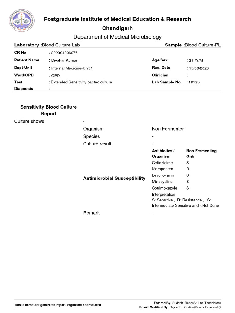 Lab Reports | PDF | Clinical Medicine | Medical Specialties
