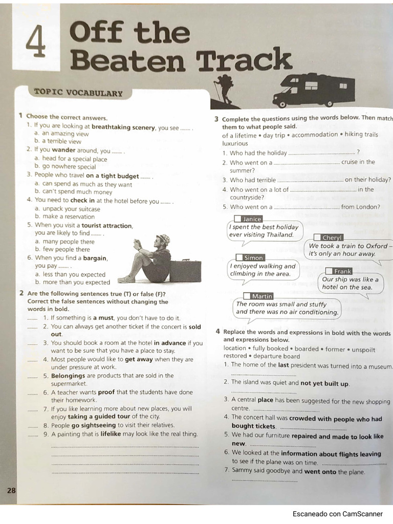 Workbook Unit 4 | PDF