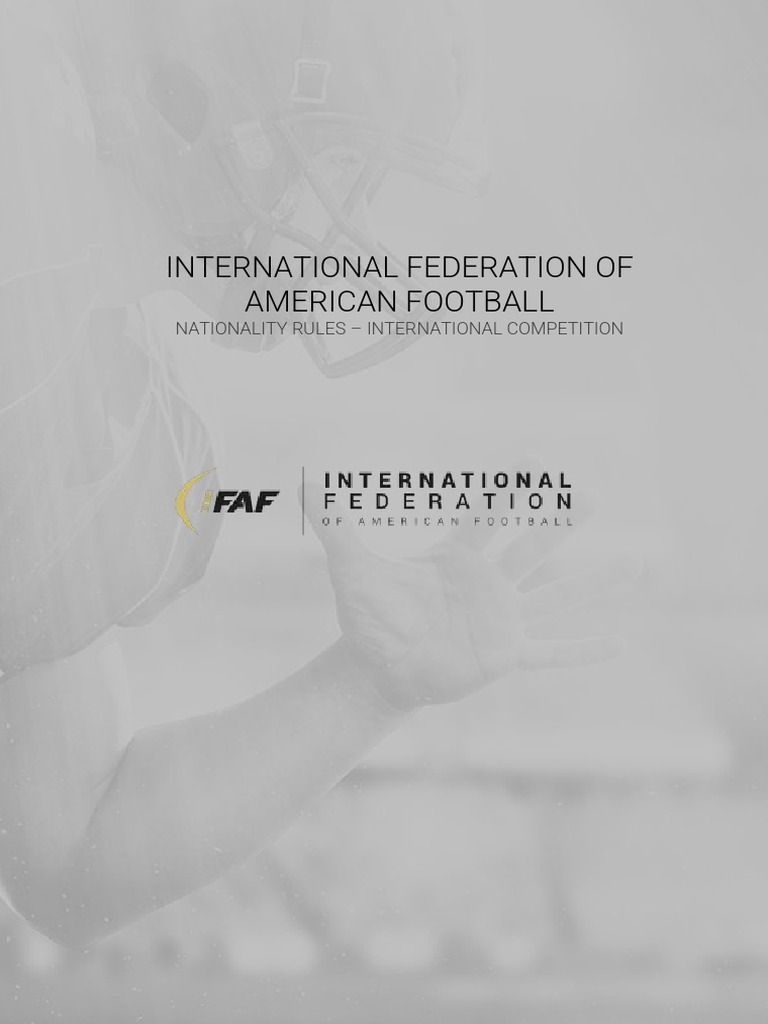 5.6 IFAF Nationality Rules | PDF