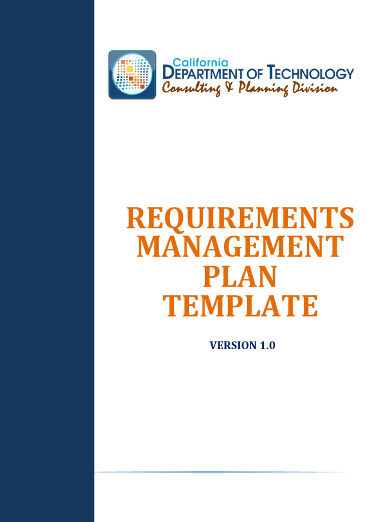 Requirements Management Plan Template | PDF | Computer Engineering ...