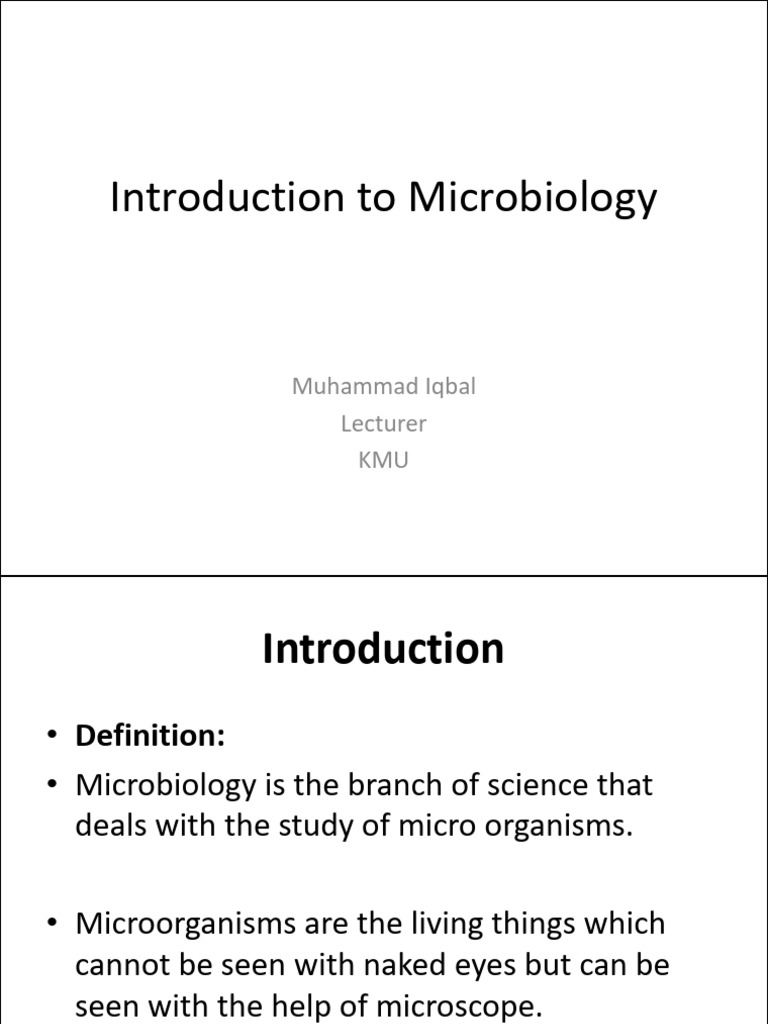 Overview of Microbiology Basics | PDF | Infection | Cell (Biology)