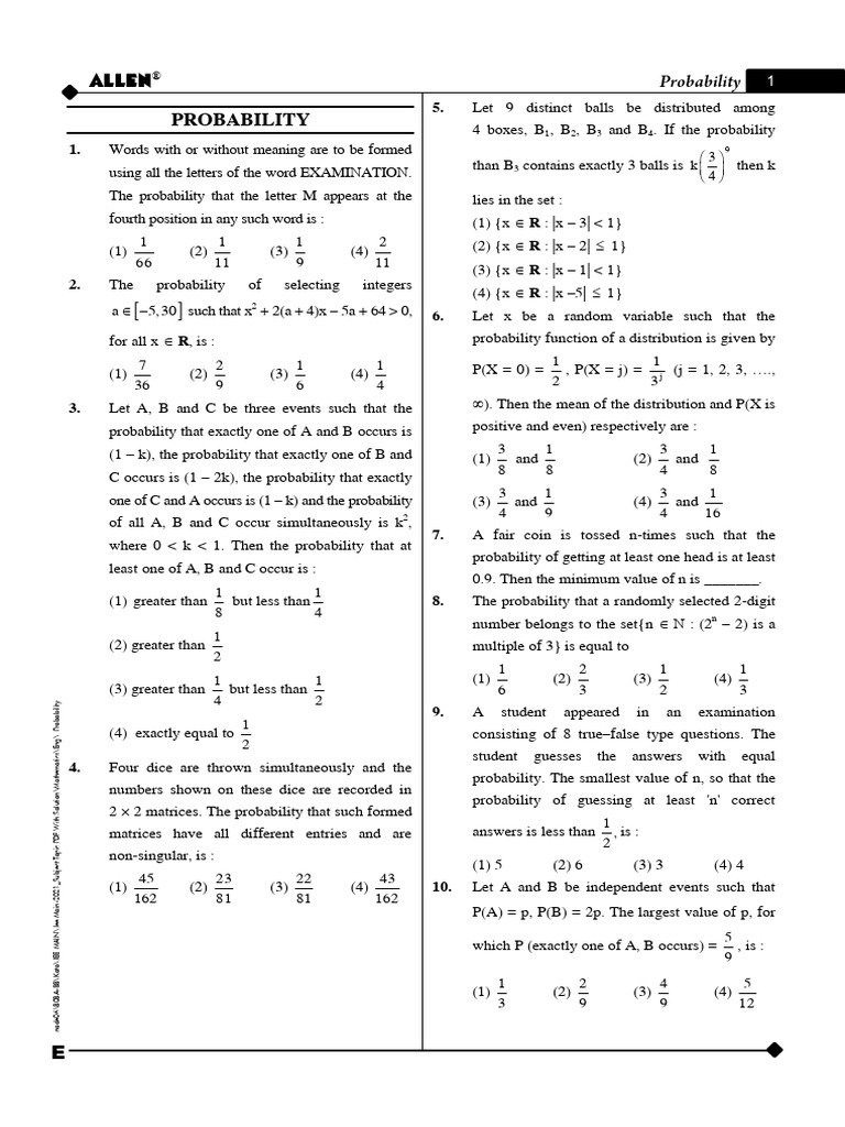 Probability | PDF | Probability | Mathematics