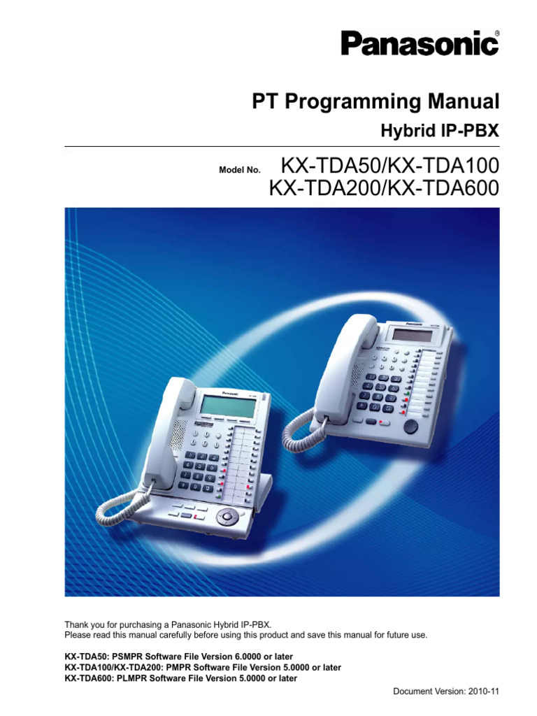 Panduan Atau Petunjuk KX-TDA600 Panasonic | PDF | Computers