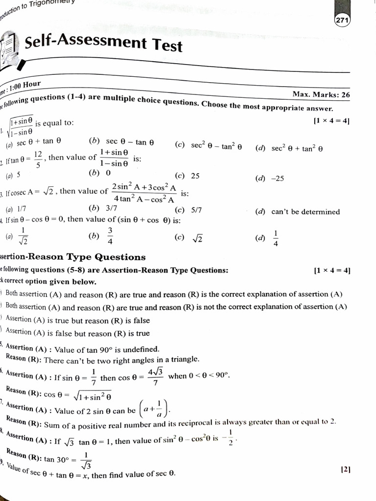 Trigonometry Questions | PDF | Elementary Geometry