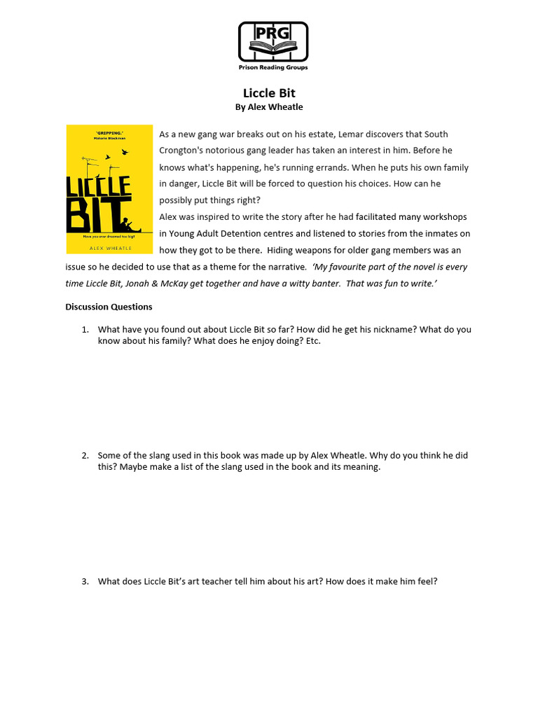 Liccle Bit by Alex Wheatle | PDF | Mystery, Thriller & Crime Fiction