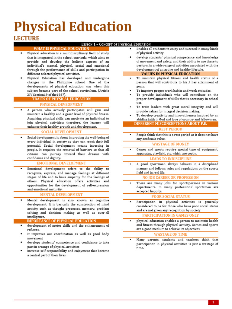 Physical Education - Anatomy and Physiology | Download Free PDF ...