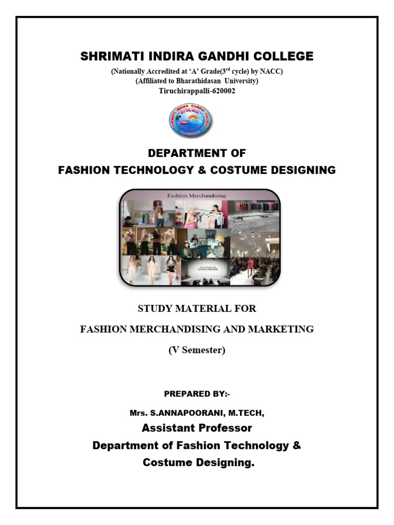 Fashion Merchandising Corrected Notes | PDF