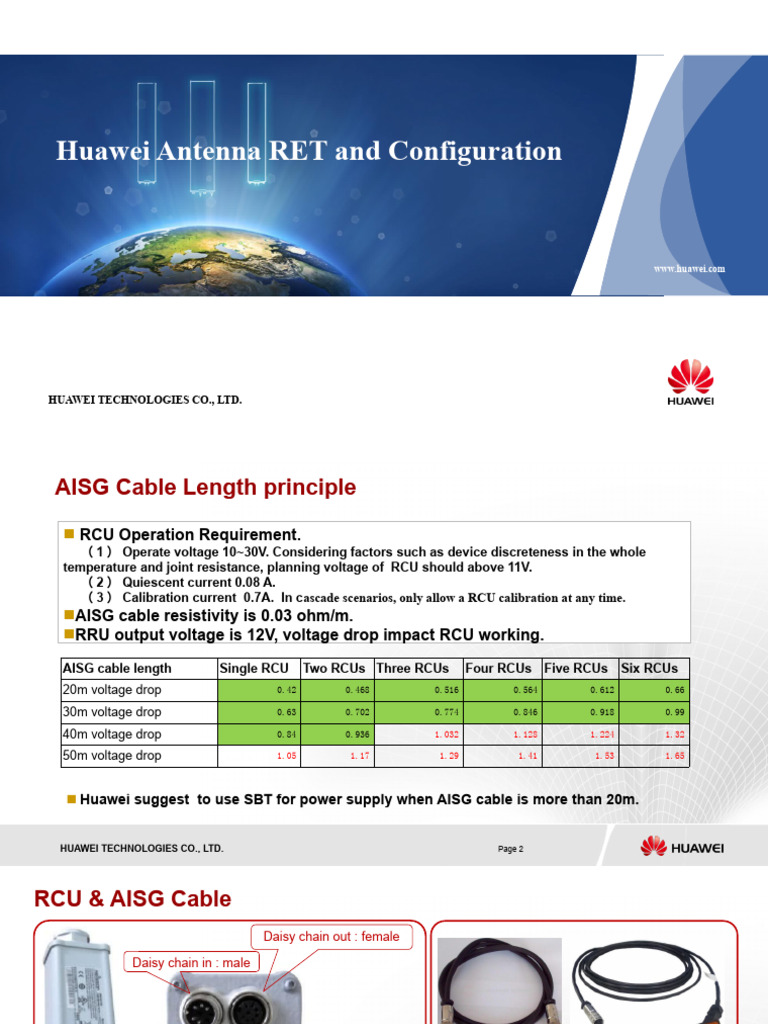 Huawei Antenna RET and Configuration 20121217 | PDF | Computer Science ...