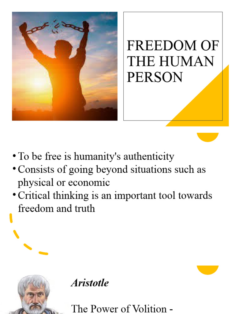 Freedom of The Human Person | PDF