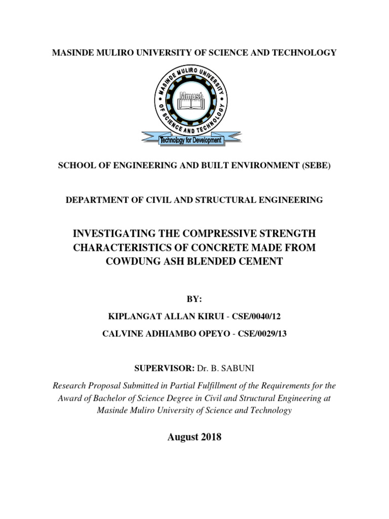 Final Year Project | Download Free PDF | Concrete | Fly Ash Final Year Project | Download Free PDF | Concrete | Fly Ash