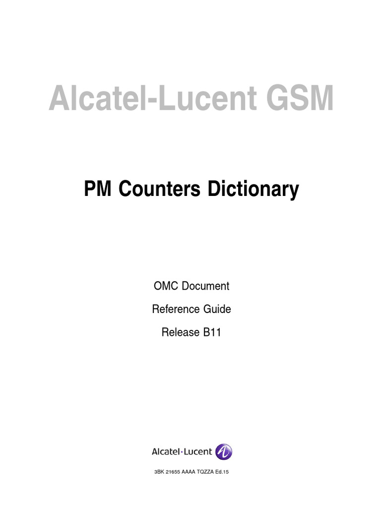 Alcatel-Lucent GSM PM Counters Guide | PDF | Software | Computing