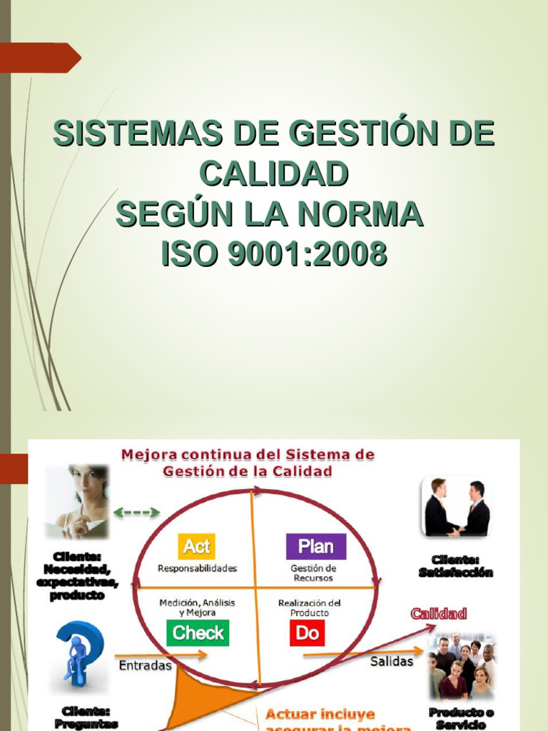 Como Implementar Un SGC | PDF | Calidad (comercial) | Sistema de manejo ...