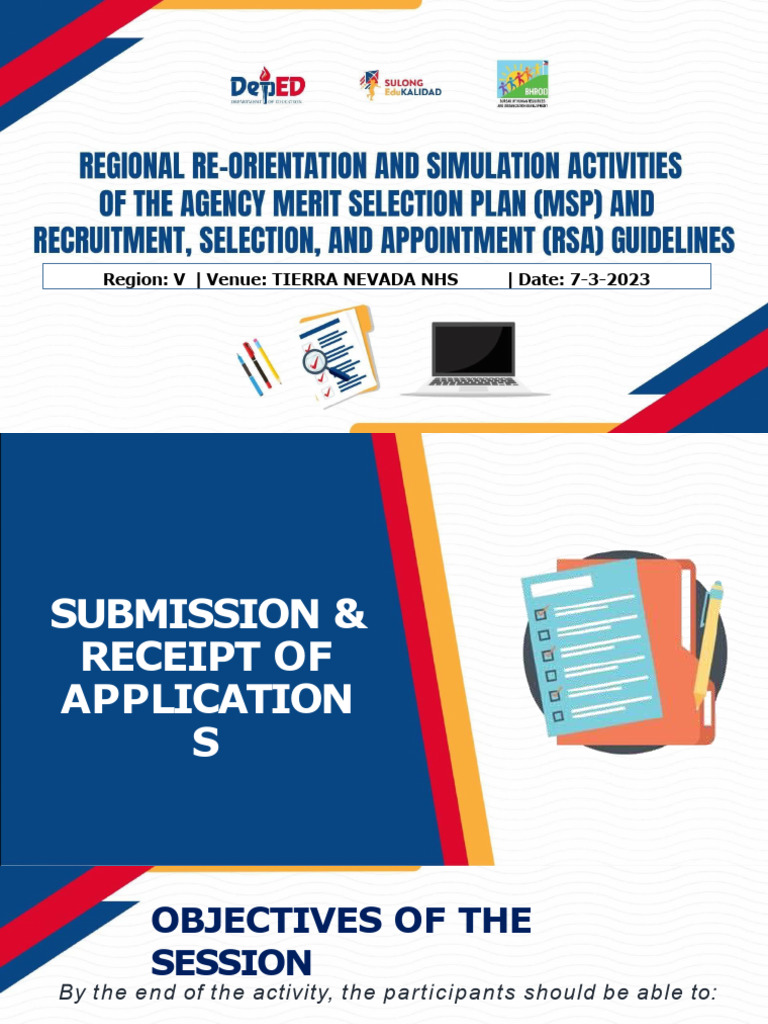 Session 2 Submission and Receipt of Applications | PDF | Authentication